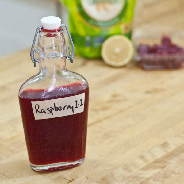 Raspberry Simple Syrup | Home Bar Girl