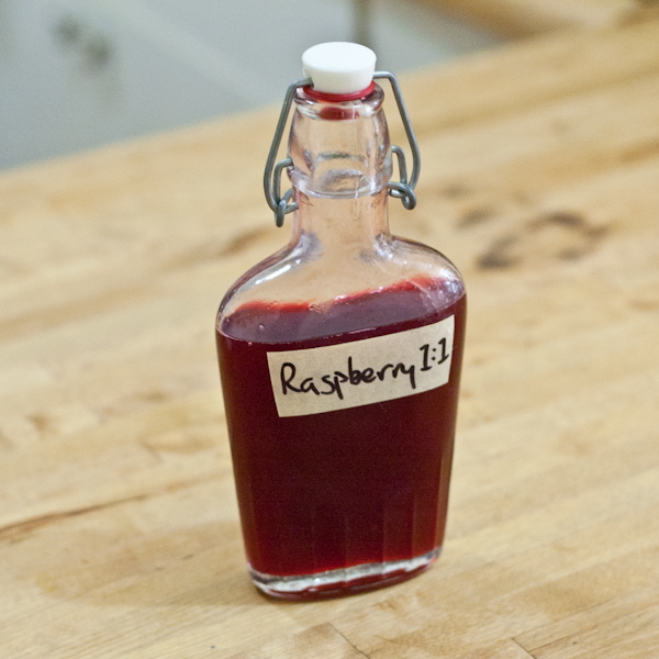 Raspberry Simple Syrup | Home Bar Girl